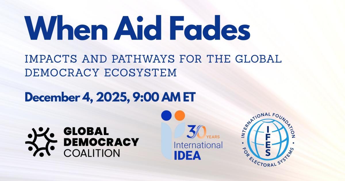 When Aid Fades | IFES - The International Foundation for Electoral Systems